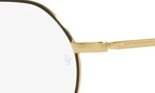 Ray-ban Jack 51mm Hexagonal Eyeglasses - Light Gold