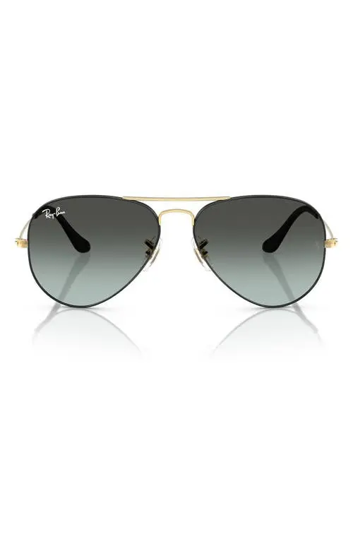 Ray-ban Gradient Aviator Sunglasses - Blackblue