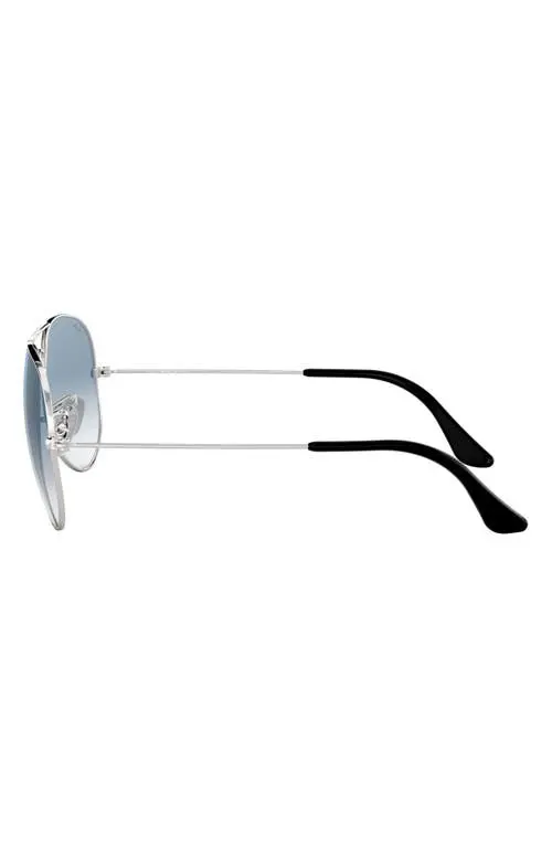 Ray-ban 58mm Gradient Aviator Sunglasses