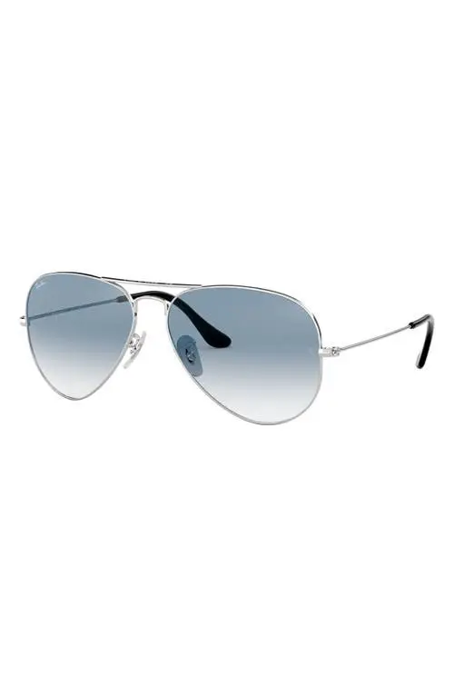 Ray-ban 58mm Gradient Aviator Sunglasses