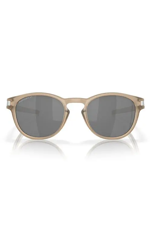 Oakley Latch™ Prizm™ Polarized Round Sunglasses - Matte Sepia/black