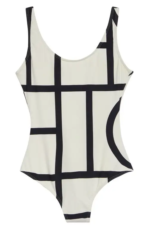TOTEME Logo One-piece Swimsuit - Tofu
