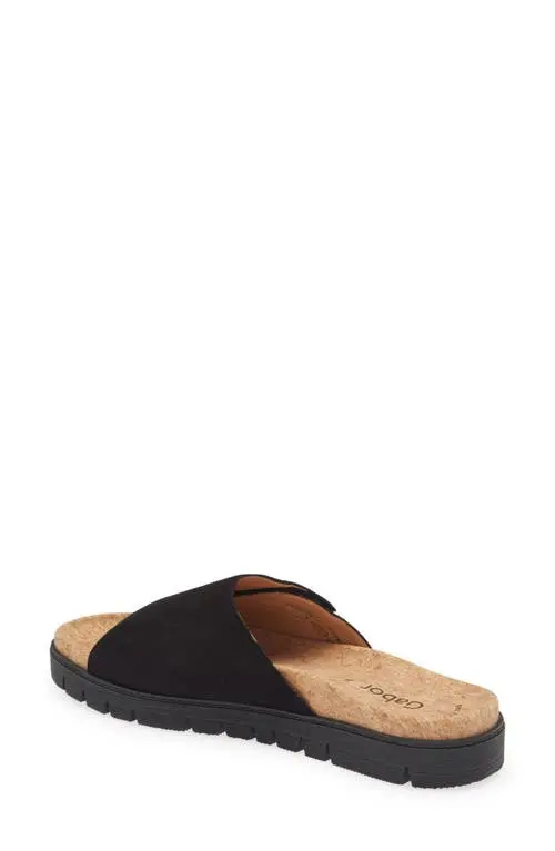 Gabor Slide Sandal - Black