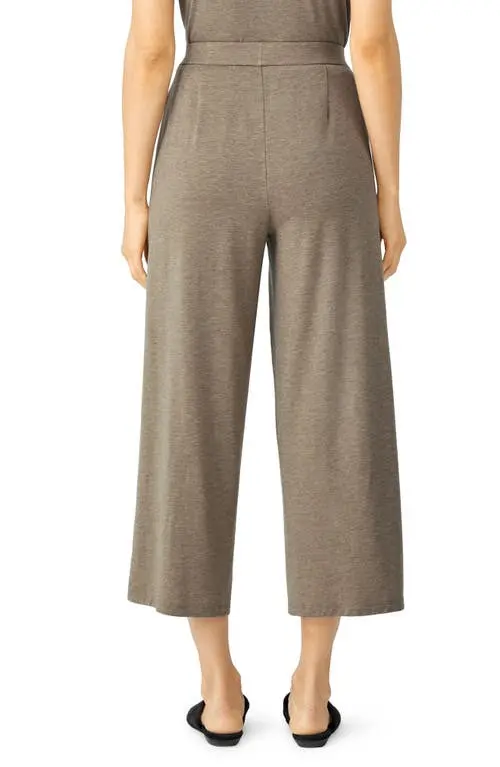 Eileen Fisher Crop Wide Leg Fine Jersey Pants