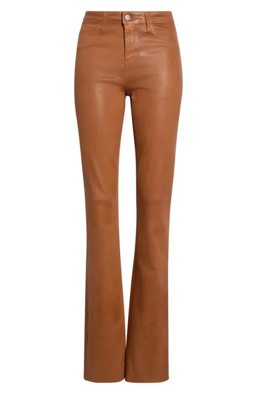 L'Agence Selma High-waist Boot-cut Jeans - Java Coated