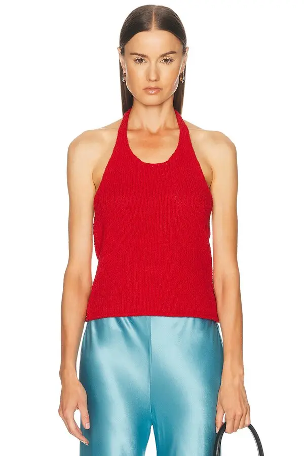 ELCE Nami Halterneck Tank Top - Scarlet
