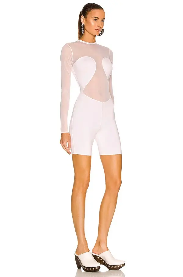 Alaïa Second Skin Biker Short Romper