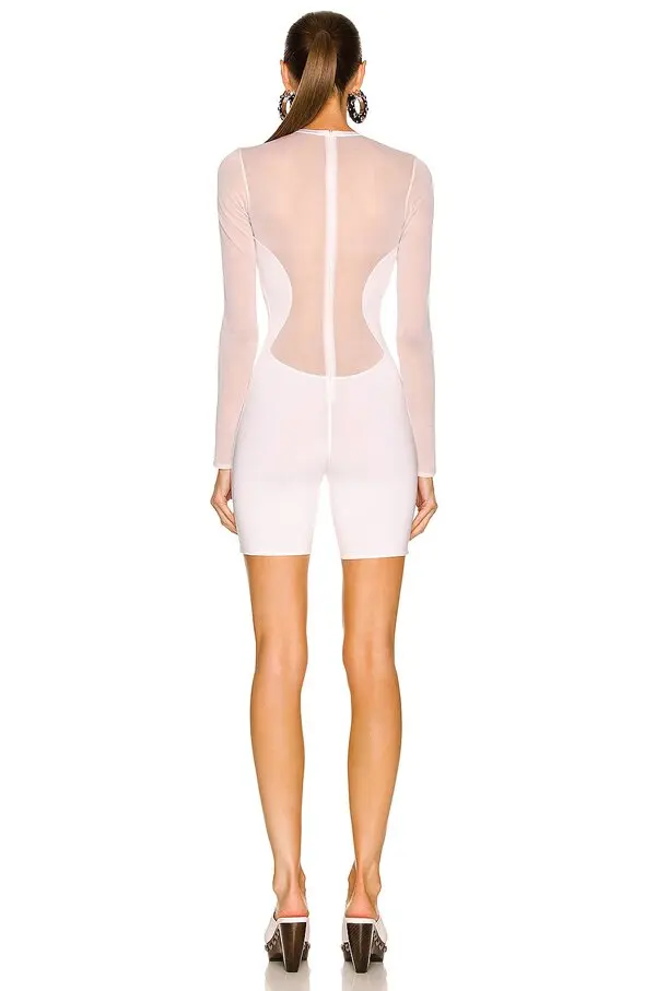 Alaïa Second Skin Biker Short Romper