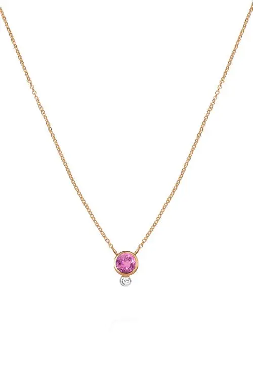 Meira T Sapphire And Diamond Pendant Necklace - Pink