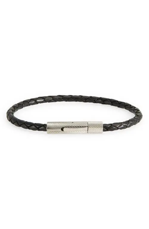 JONAS STUDIO Braided Leather Bracelet - Black