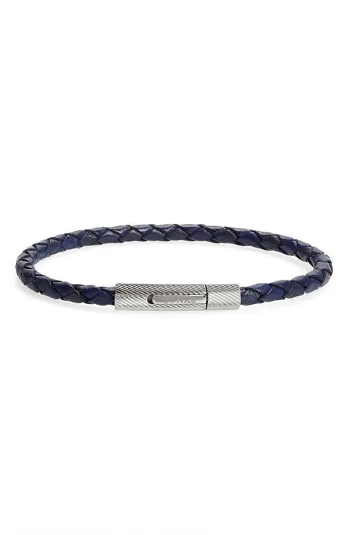 JONAS STUDIO Braided Leather Bracelet - Blue