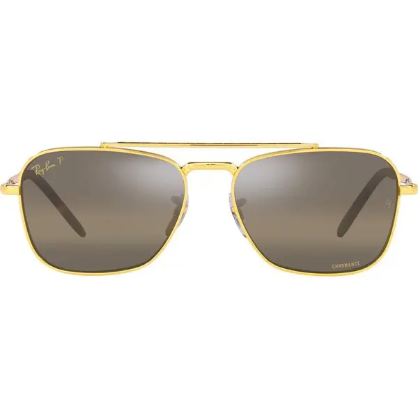 Ray-ban Wayfarer Square Sunglasses - Legend Gold/grad Dark Brown