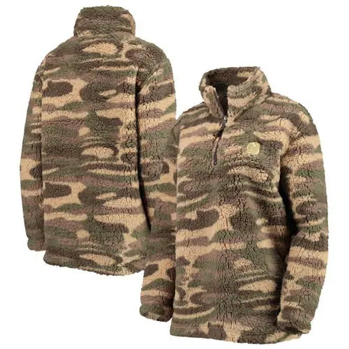 G-III SPORTS BY CARL BANKS New Jersey Devils Sherpa Quarter-zip Jacket - Camo