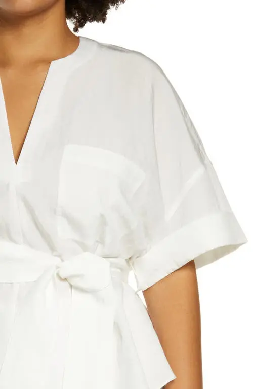 Vince Tie Waist Blouse