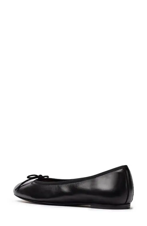 JON JOSEF Barcelona Ballet Flat - Black Leather