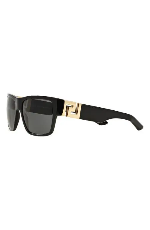 Versace 59mm Square Sunglasses - Black/grey Solid