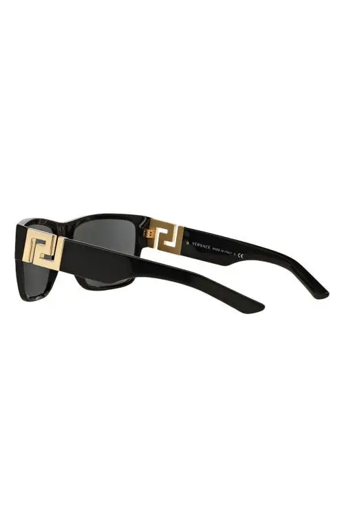 Versace 59mm Square Sunglasses - Black/grey Solid