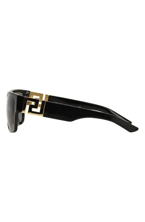 Versace 59mm Square Sunglasses - Black/grey Solid