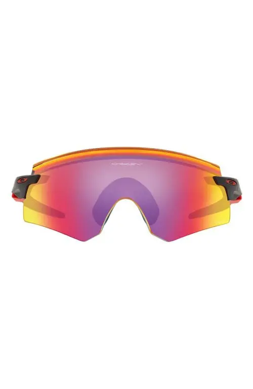 Oakley 136mm Prizm™ Wrap Shield Sunglasses - Black