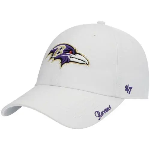 '47 Baltimore Ravens Miata Clean Up Logo Cap - White