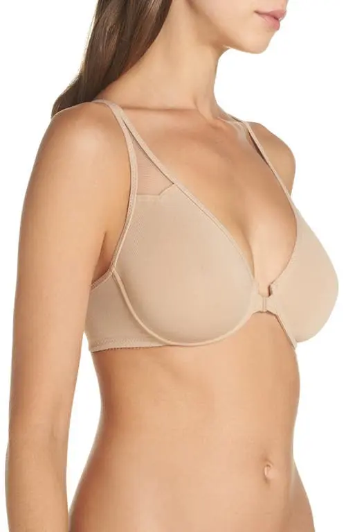 Wacoal Body Seamless Front Close Racerback Underwire Bra - Toast