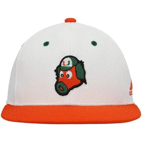 Adidas Miami Hurricanes On-field Baseball Cap