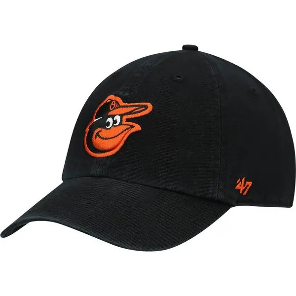 '47 Baltimore Orioles Clean Up Adjustable Hat - Black