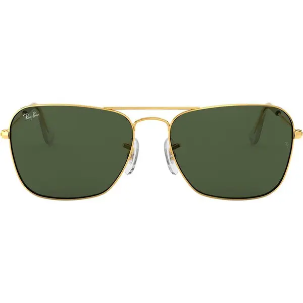 Ray-ban Caravan Aviator Sunglasses - Gold