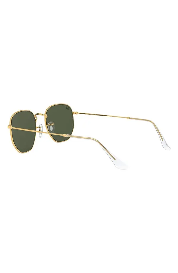 Ray-ban 51mm Round Sunglasses - Gold Legend/ Green