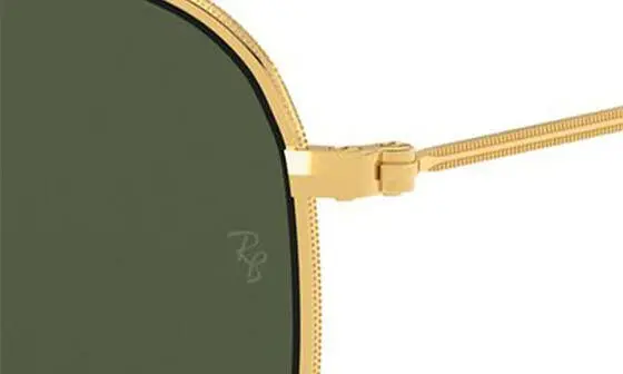 Ray-ban 51mm Round Sunglasses - Gold Legend/ Green