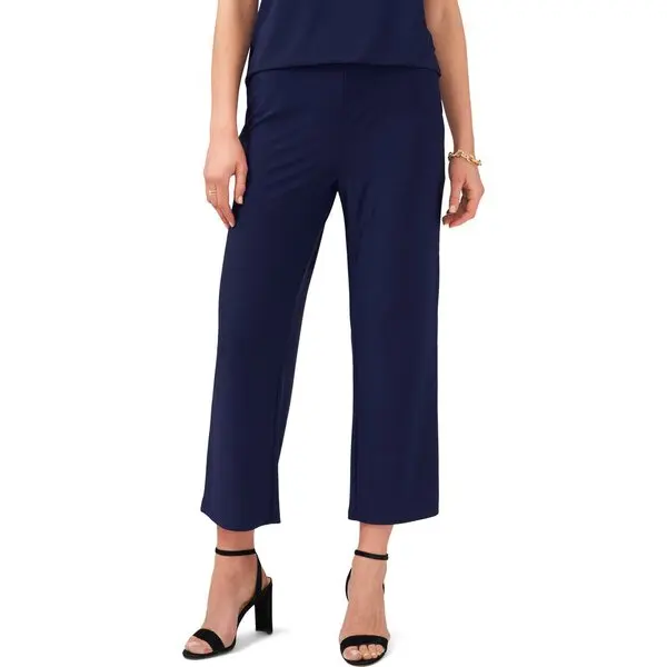 Chaus Wide Leg Crop Pants - Navy 410