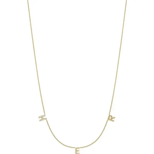 Bony Levy Icon Personalized Diamond Charm Necklace - 18k Yellow Gold - 3 Charms