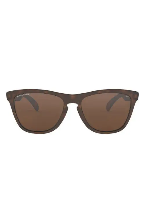 Oakley 55mm Polarized Rectangle Sunglasses - Brown Tortoise/ Brown