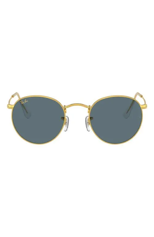 Ray-ban Legend Collection 47mm Round Sunglasses - Legend Gold/blue
