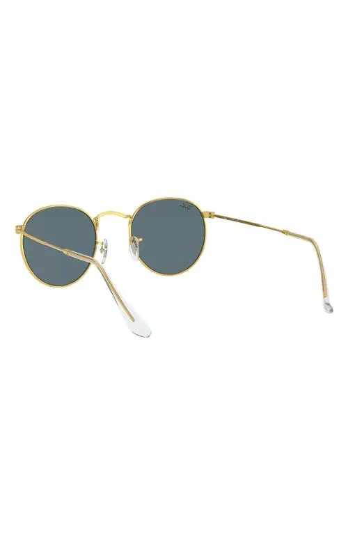 Ray-ban Legend Collection 47mm Round Sunglasses - Legend Gold/blue