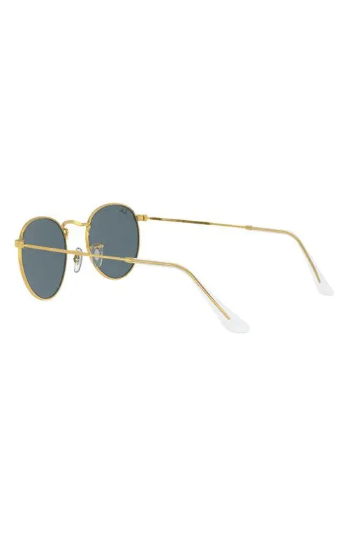 Ray-ban Legend Collection 47mm Round Sunglasses - Legend Gold/blue