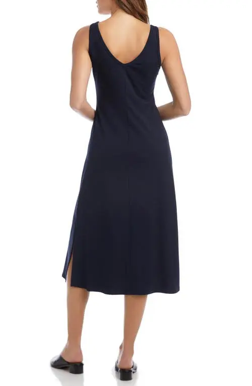 Karen Kane Brigitte Sleeveless Midi Dress - Navy