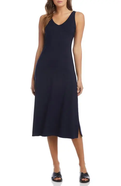 Karen Kane Brigitte Sleeveless Midi Dress - Navy