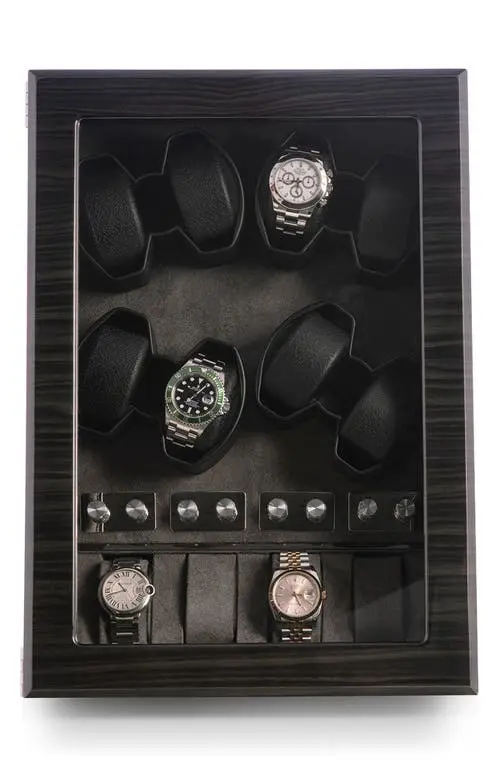 BEY-BERK Eight-watch Winder & Case - Multi Color