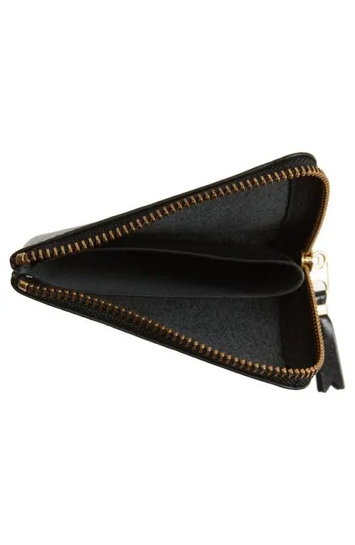 Comme Des Garçons Classic Leather Half Zip Wallet - Black