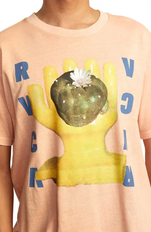 Rvca Lophophora Cotton Graphic Tee