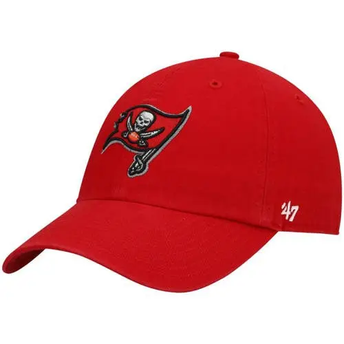 '47 47 Tampa Bay Buccaneers Primary Logo Clean Up Adjustable Hat - Red
