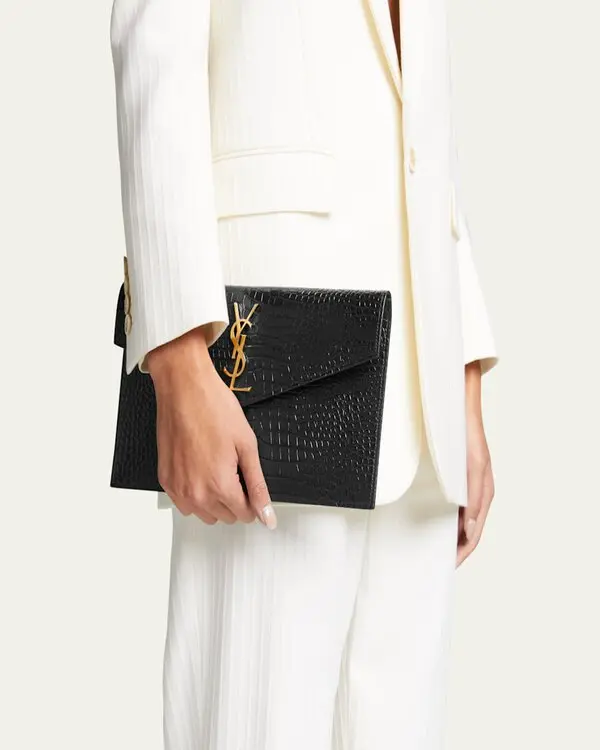 Saint Laurent Uptown Monogram Pouch
