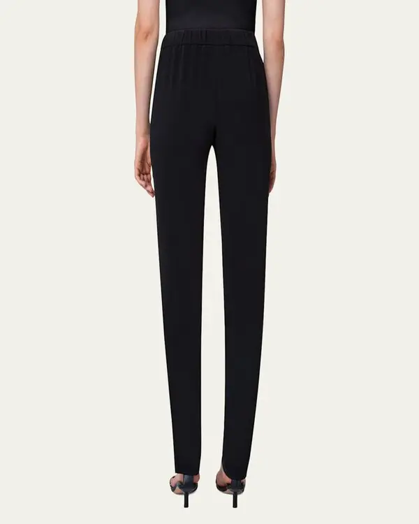 Akris Mike Split-hem Crepe Pants
