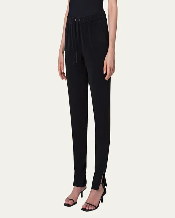 Akris Mike Split-hem Crepe Pants