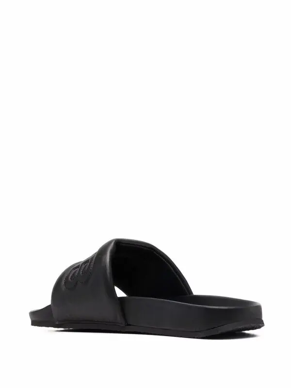 AMBUSH Logo-quilted Slides - Black