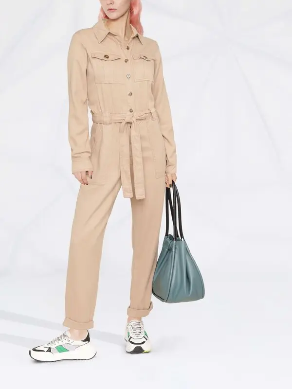 Elisabetta Franchi Patch-pocket Long-sleeved Jumpsuit