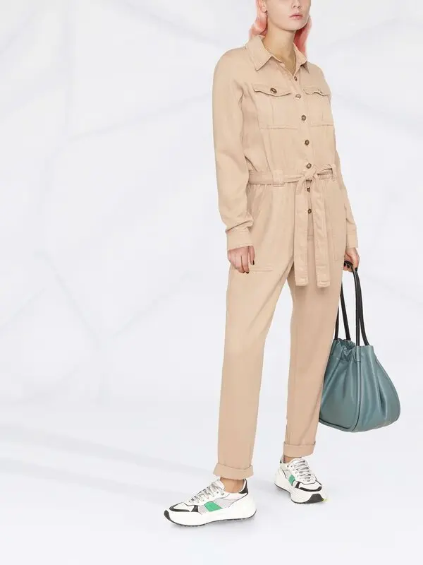 Elisabetta Franchi Patch-pocket Long-sleeved Jumpsuit