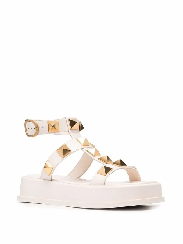 Valentino Garavani Roman Stud Flatform Sandals