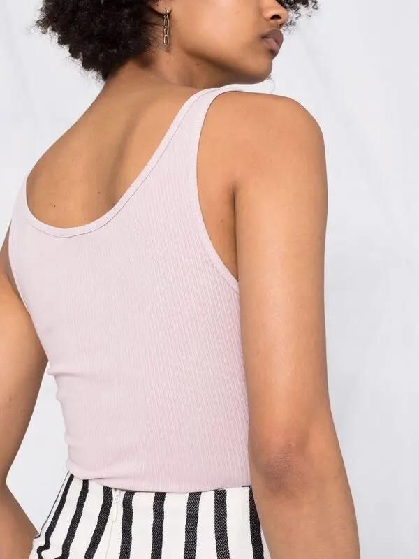 JAMES PERSE Ribbed U-neck Tank - Pink